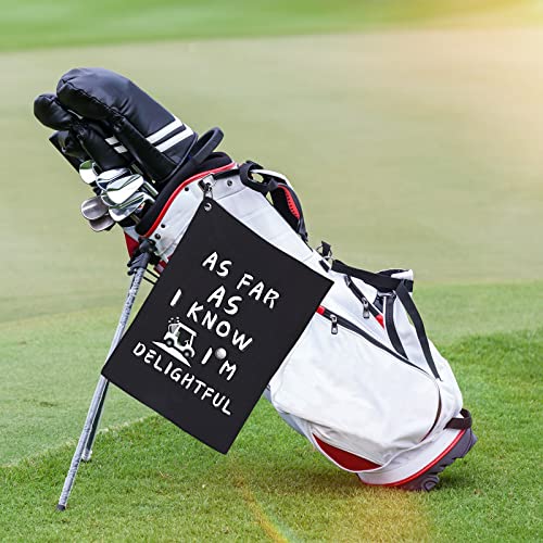 ZZHAO Golf Towel | Super Absorbent Microfiber Towels | Lightweight, Scratch-Resistant, and lint-Free | Aluminum Alloy Hook | 16x12 Inches for Father's Day