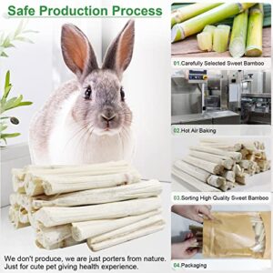 Barley Ears Sweet Bamboo Sticks for Rabbits, Guinea Pig Toys for Teeth Grinding, Rabbit Chew and Treats to Improve Dental Health, Hamster Toys for Bunny, Chinchillas, Gerbils, Rats (300g / 0.66lb)