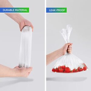 CLEANWRAP Food Storage Roll Bags (6.69 * 9.84-200 PCS) | Food Plastic Bags, Mini Plastic Bags, Plastic Bread Bags, Roll Plastic Bags, Plastic Produce Bag