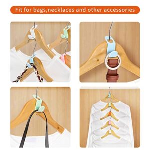 SLMT Clothes Hanger Connector Hooks 40 PCS Cat Shaped Space Saving Hanger Extender Hooks for Velvet Hangers Wooden Hangers Wire Hangers Heavy Duty Hangers