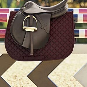 Dover Saddlery Portable Saddle Stand & Quilted All-Purpose Saddle Pad, Burgundy