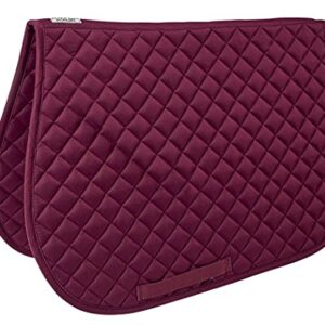 Dover Saddlery Portable Saddle Stand & Quilted All-Purpose Saddle Pad, Burgundy