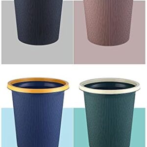 Garbage Container Trash Can Garbage Bin Bedroom Bin Rubbish Basket for Home Office Kitchen Bath Garbage Can/Blue/s (Color : Blue, Size : Small)