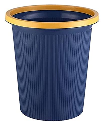 Garbage Container Trash Can Garbage Bin Bedroom Bin Rubbish Basket for Home Office Kitchen Bath Garbage Can/Blue/s (Color : Blue, Size : Small)