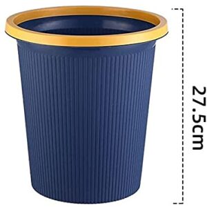 Garbage Container Trash Can Garbage Bin Bedroom Bin Rubbish Basket for Home Office Kitchen Bath Garbage Can/Blue/s (Color : Blue, Size : Small)