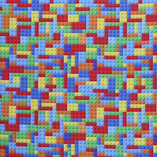 Mook Fabrics Cotton Building Blocks, Multi, 15 Yard Bolt