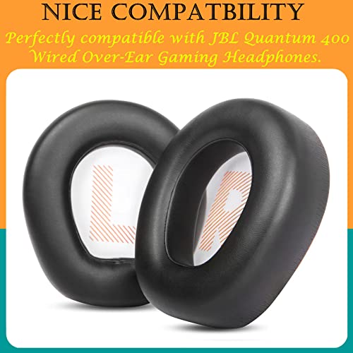 TaiZiChangQin Q400 Ear Pads Ear Cushions Earpads Memory Foam Replacement Compatible with JBL Quantum 400 Wired Over-Ear Gaming Headphone (Protein Leather)