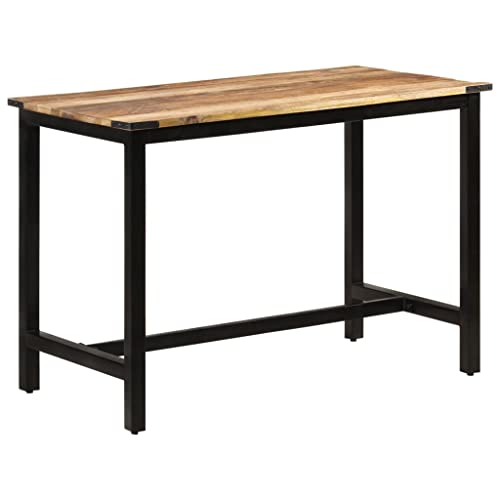 KTHLBRH Dining Table Sofa Console Table Dining for Narrow Space,Bar Table,Coffee Table,for Restaurants,Bars,cafes,Kitchens,Easy to Assemble 43.3"x23.6"x29.9" Solid Wood Mango