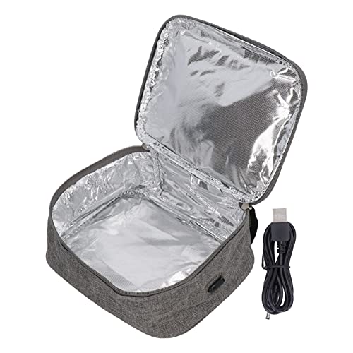 USB Heating Lunch Box Bag, Heated Lunch Box Portable Food Warmer Lunch Box Warming Lunch Box Waterproof Oxford Cloth Food Heated Thermal Bag USB Powered Lunch Box Warmer for Outdoor Picnic Office