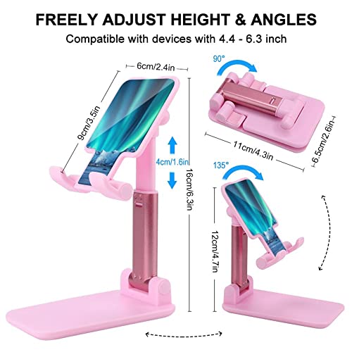 Aurora Funny Foldable Desktop Cell Phone Holder Portable Adjustable Stand Desk Accessories