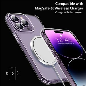 MOZOTER [2 in 1 for iPhone 14 Pro Max Case,[12 FT Shockproof] [with 1 Pcs Glass Screen Protector] [Heavy Duty] Clear Phone Case Cover 6.7-Crystal Clear