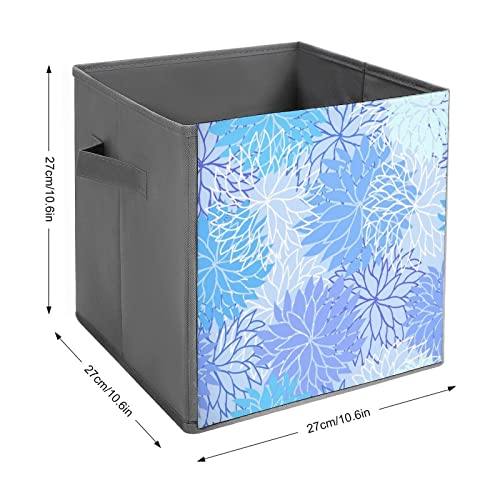 Camo Dahlia Large Cubes Storage Bins Collapsible Canvas Storage Box Closet Organizers for Shelves