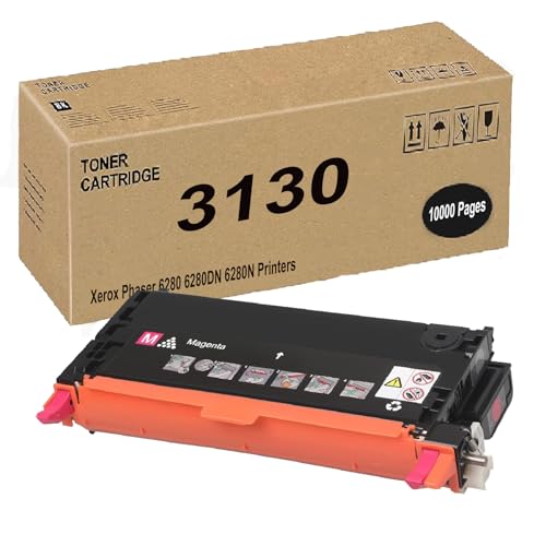 SAIBOYA 3130 Toner Cartridge Remanufactured High Yield Magenta Toner Replacement for Dell 3130 3130CN 3130CND 330-1198 330-1199 330-1200 330-1204 Printers(1 Pack