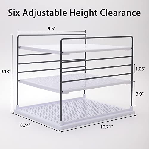 HITISPACE Kitchen Wrap Organizer Rack, Height Adjustable Aluminum Foil Organization and Storage, Kitchen Organization and Storage Foil and Plastic Wrap Organizer for Plastic Bag, Wrap, Foil & Box