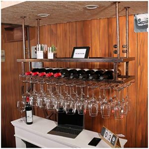 stylish simplicity ceiling stylish simplicity wine rack simple craft retro creative display goblet storage wine rack household goblet bracket restaurant kitchen bar floating wine rack (black 120 * 30