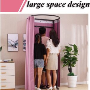 VNABO Clothing Store Fitting Room Simple Wall-Mounted Dressing Room Portable Privacy Tent Changing Room for Shopping Malls Offices