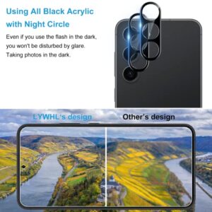 LYWHL [3+2 Pack Design for Samsung Galaxy S23 Plus 5G Screen Protector with Camera Lens Protection Tempered Glass, Support Fingerprint Unlock, Case Friendly Bubble Free [Not Fit S23 / S23 Ultra]