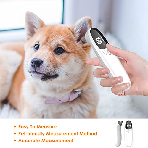 STARSUM Pet Infrared Ear Thermometer for Dogs and Cats, Rechargeable Version, Ear Modes Accurately Measures Pet Temperature, ℃/℉ Easy Switching