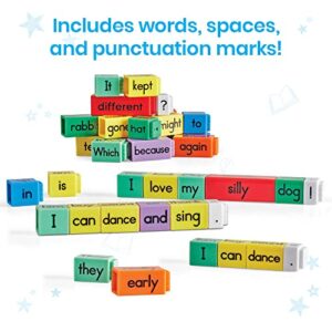 hand2mind Reading Rods Sentence Construction, Sentence Building for Kids, Parts of Speech Linking Cubes, Learn to Read Toys, Reading Tools for Kids, Science of Reading Manipulatives