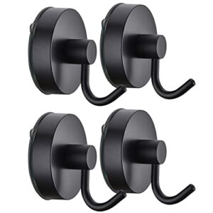 wodmb 4 pcs black vacuum suction cup hook punch-free wall hangers towel keys coat shower hook home bathroom accessories (color : d, size : 1)