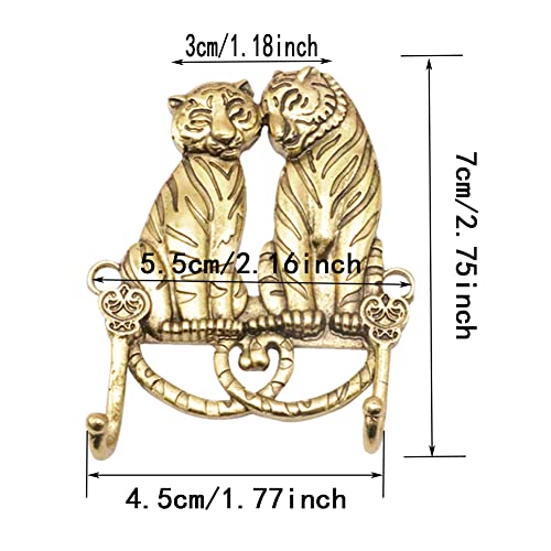 JfwuHap Coat Hooks for Wall, 2Pcs Wall Hooks Decorative Creative Tiger Coat Hooks/Heavy Hook, Hooks Mounted for Coat, Bag, Towel, Key, Hook Rack, Hanging Coats Bathroom Entryway(Tiger)