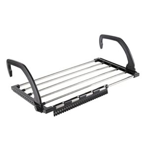 wodmb stainless steel drying shoe rack folding towel drying rack window laundry balcony towel clothes diaper