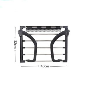 WODMB Stainless Steel Drying Shoe Rack Folding Towel Drying Rack Window Laundry Balcony Towel Clothes Diaper