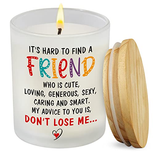 Friendship Gifts for Friends, Christmas, Birthday Gifts for Women, Graduation Gifts for Friends, Female Friend Gift Ideas, Candle Gifts for Friends, Vanilla Lavender Scented Candle 10oz