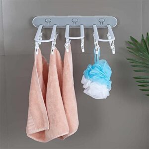 WODMB Sock Drying Racks Laundry Drip Hanger Rectangle with Pegs Indoor Outdoor Clothesline Hanging Dryer Clothespins