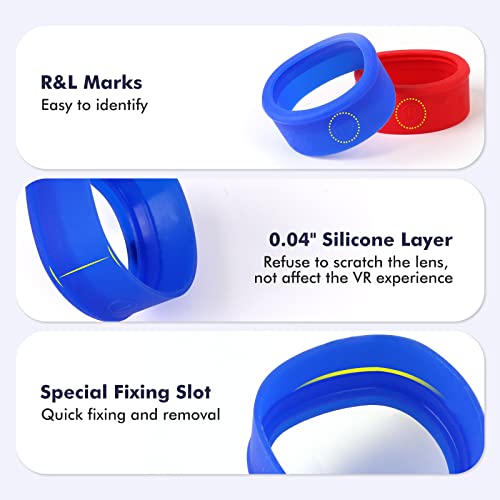 VR Lens Protector Ring Compatible with Oculus Quest 2/Quest 1 Lens Prevents Scratching of Glasses Lens Anti Scratch Rings