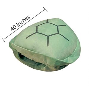 Srutirbo Wearable Turtle Shell Pillows, Turtle Shell Plush Toy Stuffed Animal Costume Funny Dress Up, Creative Gift for Adults Kids (40x30)