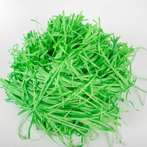 Green Craft Shredded Paper Grass for Easter Baskets and Gift Wrapping - 16oz (1lb) Easter Grass Filler for Easter Party Decorations and Stuffers