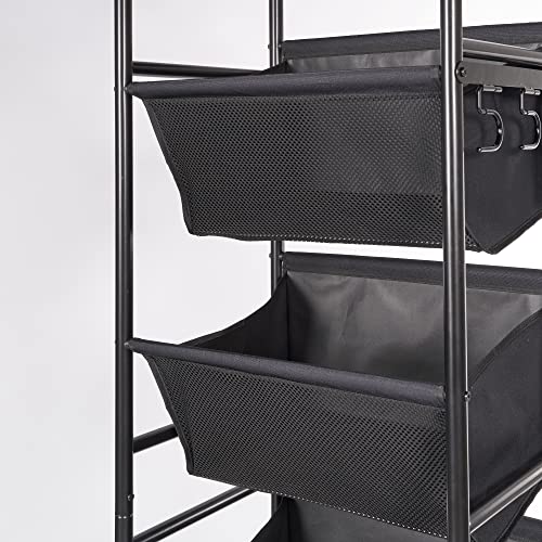 neatfreak 6-Tier Vertical Storage Organizer For Pantry, Shed & Garage Free Standing Garage Organization and Storage System - Heavy Duty Storage Bin Shelf