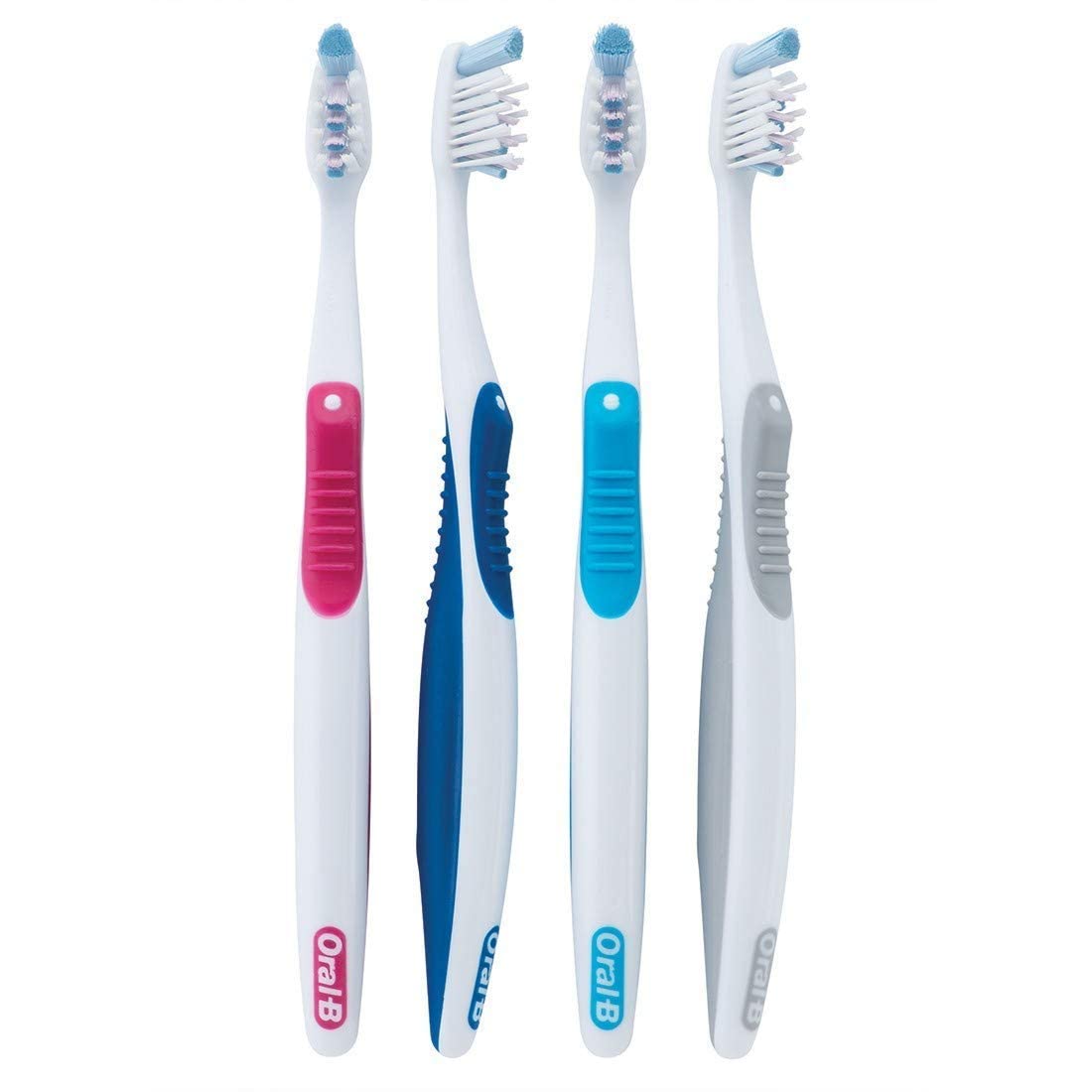 Oral-B Cross Action Gentle Clean Manual Toothbrush 35 Extra Soft (Colors Vary) - Pack of 6