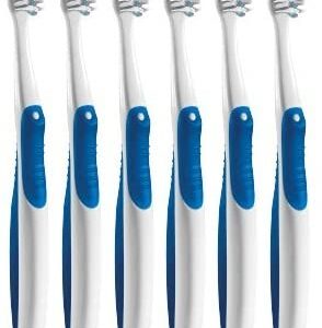 Oral-B Cross Action Gentle Clean Manual Toothbrush 35 Extra Soft (Colors Vary) - Pack of 6