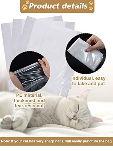 24 Pcs Litter Pan Liners Fit for Petmate Brand, Compatible with Top Entry Litter Pans Model, Durable Thickened Replacement Liner Bags for Disposal of Cat Waste