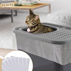 24 Pcs Litter Pan Liners Fit for Petmate Brand, Compatible with Top Entry Litter Pans Model, Durable Thickened Replacement Liner Bags for Disposal of Cat Waste