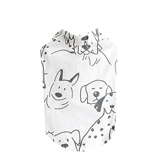 HOUKAI Printed Pet Clothes Shirts Pet Supplies Dog Clothes Beach Style Summer Dog Shirts (Color : D, Size : Scode)