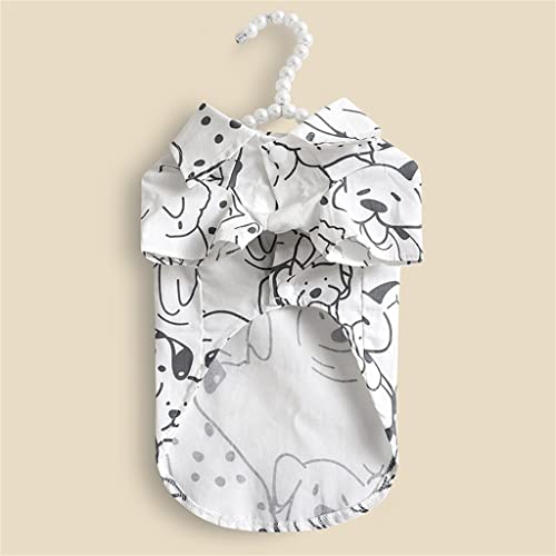 HOUKAI Printed Pet Clothes Shirts Pet Supplies Dog Clothes Beach Style Summer Dog Shirts (Color : D, Size : Scode)