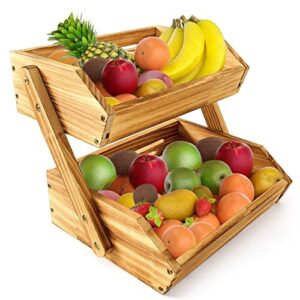 CALM COZY Fruit Vegetable Basket (Burnwood)