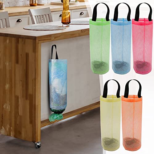 kdhgoo 1PC Hanging Rubbish Bag Convenient Extraction Miscellaneous Storage Net Cylinder Rubbish Bag for Kitchen Dining Bar