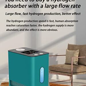 FXNFXLA Hydrogen Generator 900ml/min, 99.99 Percent High Purit Portable H2 Inhalation Machine, 5 Intelligent Detection Systems, Continuous H2 Supply, for Home Office