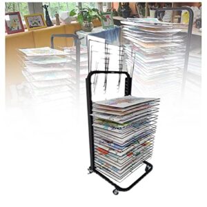 neochy drying racks,powder coating finish, art shelf storage rack on wheels, ideal for education schools and art clubs/h78cm/20 floors