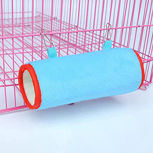 Hamster Hammock,Warm Bed House Fleece Hut Hanging Cage,Hamster Hanging House Sleeping Nest Pet Bed Rat Hamster Toys(1)