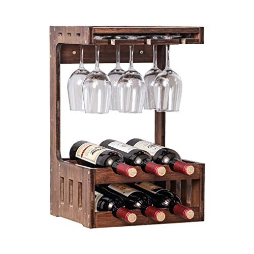 Wine Racks Metal Wine Rack Creative Wine Rack Solid Wood Cup Holder Shelf Goblet Holder Cup Holder Glassware Rack Plug-in Wine Rack