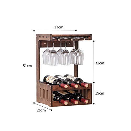 Wine Racks Metal Wine Rack Creative Wine Rack Solid Wood Cup Holder Shelf Goblet Holder Cup Holder Glassware Rack Plug-in Wine Rack