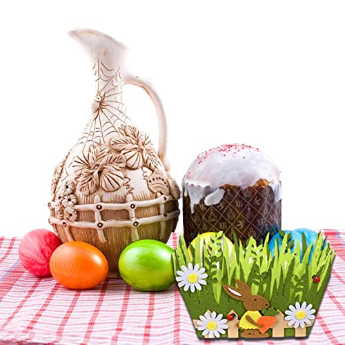 HEPVET Easter Egg Baskets,Non-Woven Fabric Square Small Empty Baskets, Square Easter Baskets Easter Woven Basket Easter Eggs Hunt Basket for Party Gifts Candy Gifts Storage