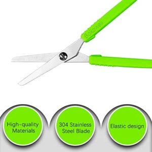 Sokoweii 5.3in Loop Scissors for Toddlers or Kids, Mini Loop Scissors, Adaptive Design, Easy-Open Squeeze Handles