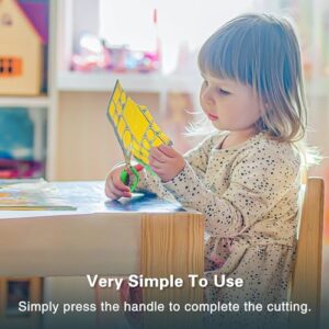 Sokoweii 5.3in Loop Scissors for Toddlers or Kids, Mini Loop Scissors, Adaptive Design, Easy-Open Squeeze Handles