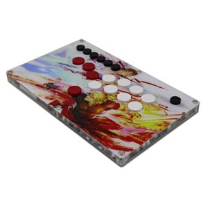 DIACCO B1-PC Ultra-Thin All Buttons Style Arcade Joystick Fight Stick Game Controller for PC USB Hot-Swap Cherry MX Artwork (Color : Artwork 3)